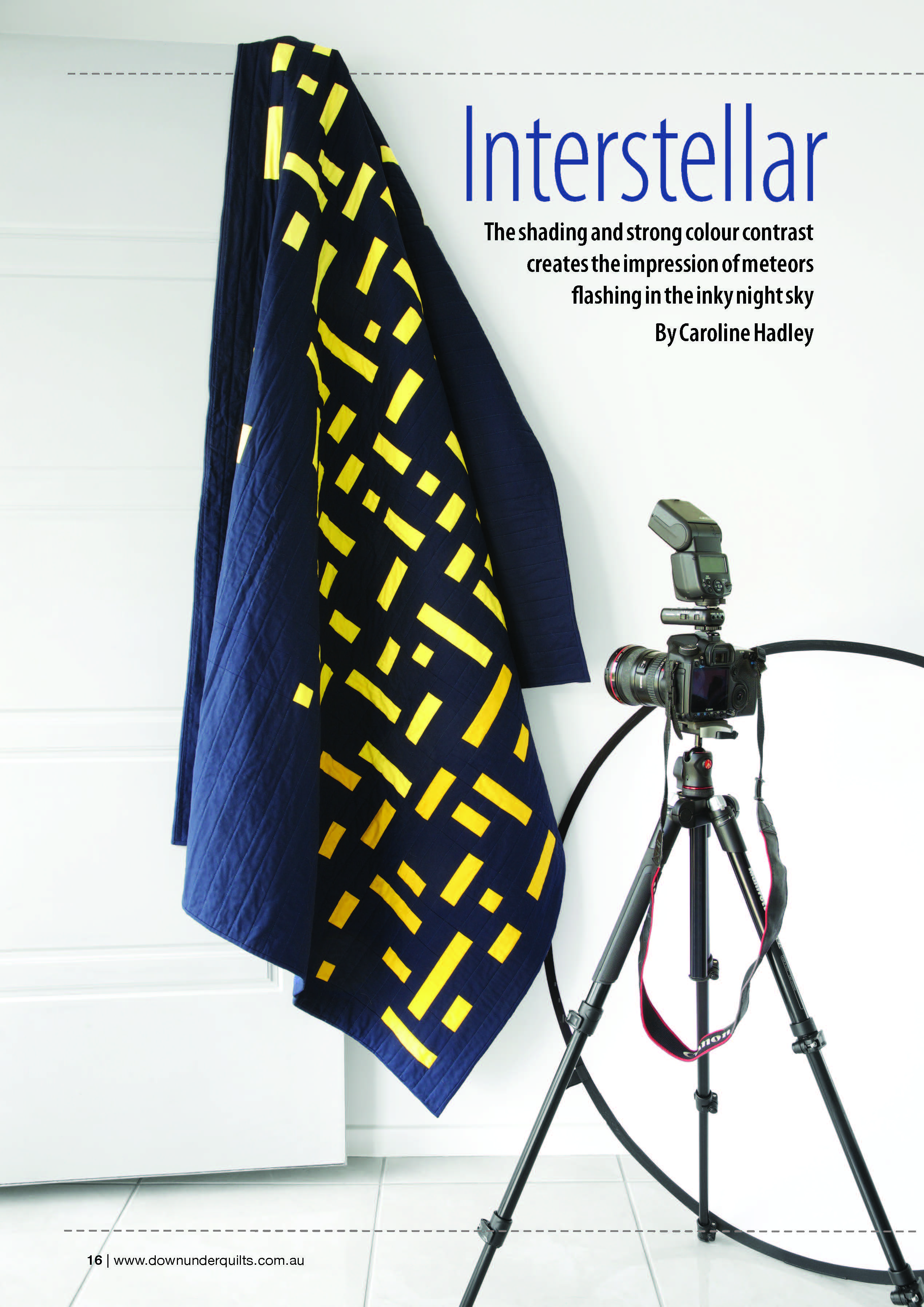 Quilt pattern: Interstellar | Geometriquilt